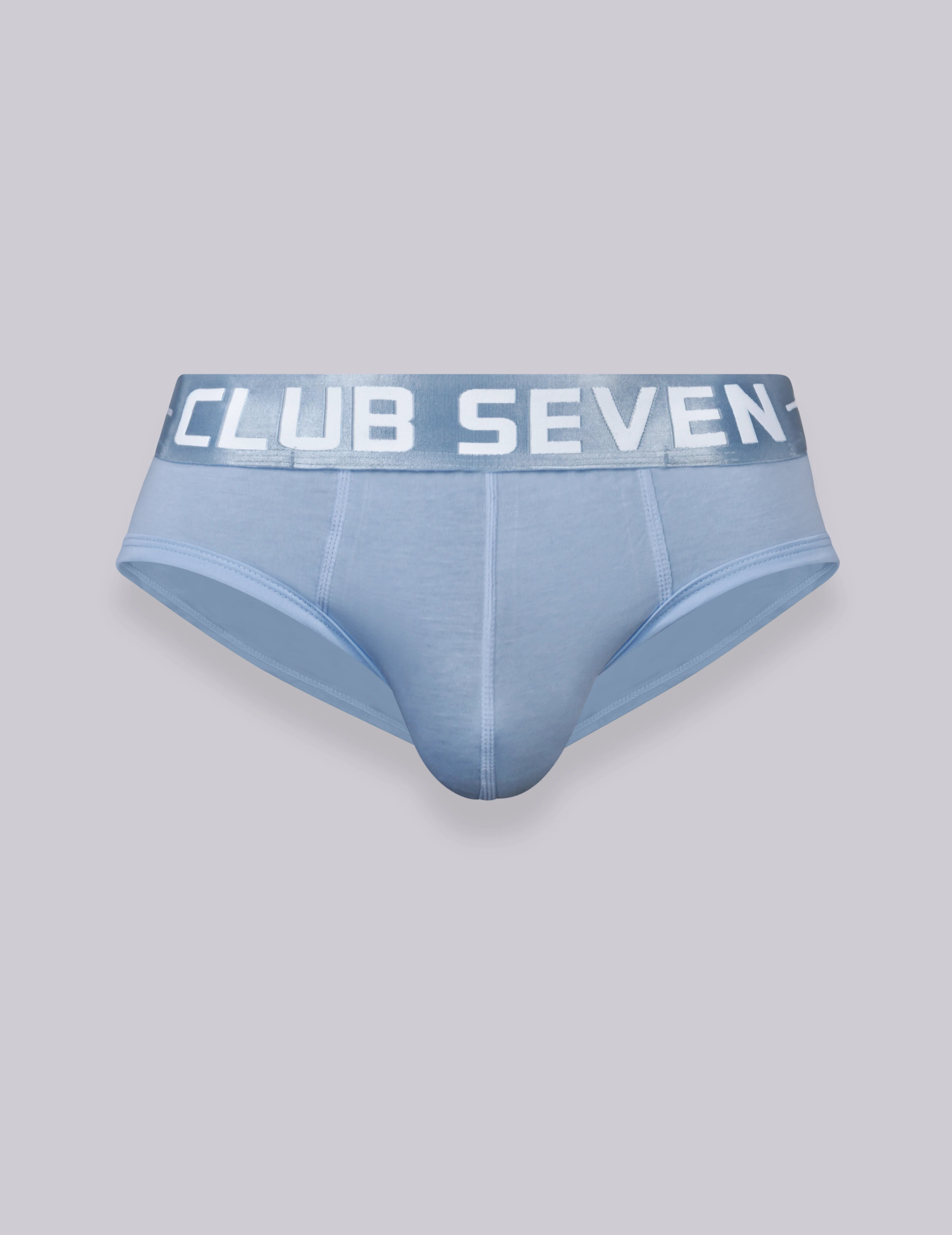 LUXE Cotton Blue Briefs – Club Seven Menswear