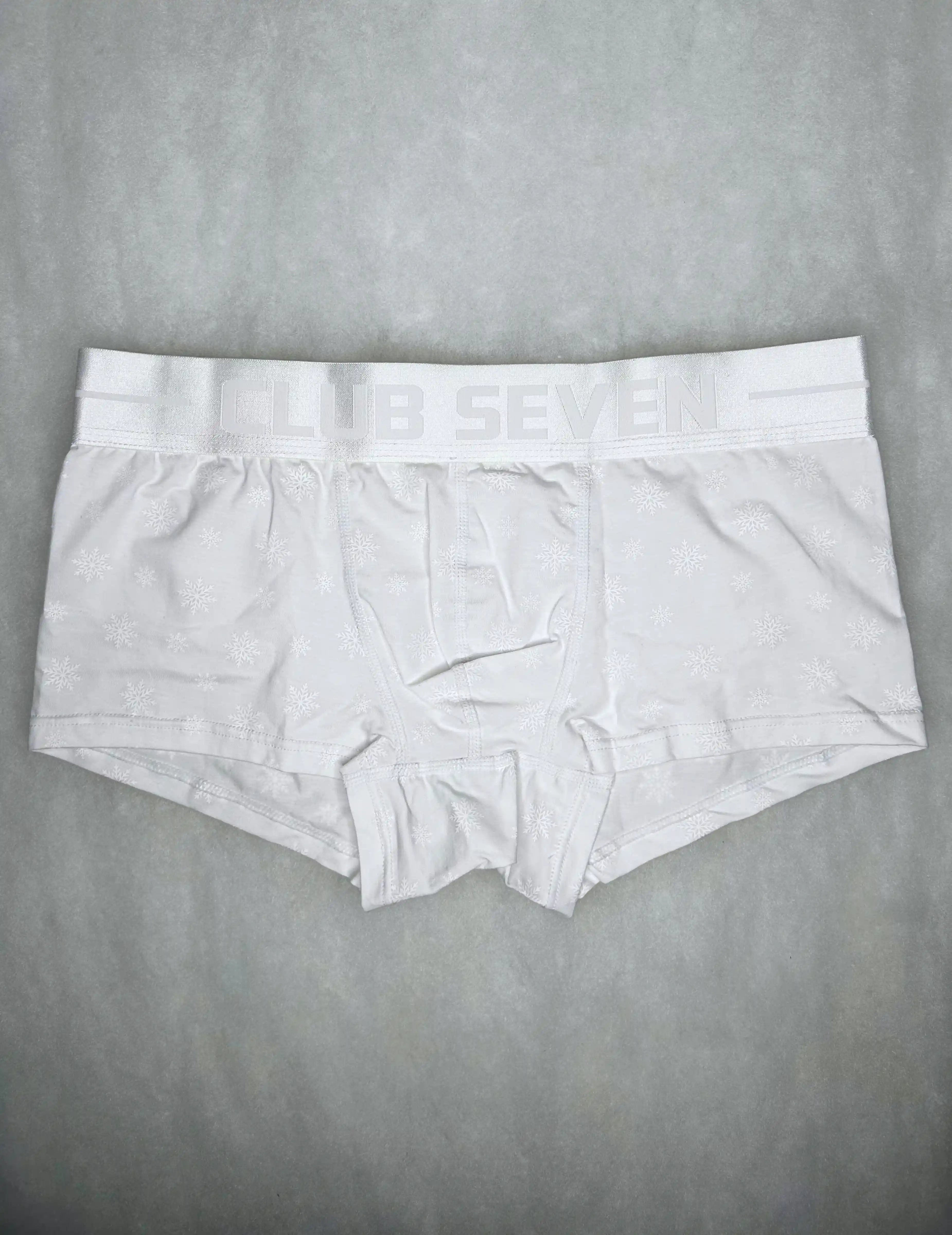 White Christmas Trunks - Club Seven – Club Seven Menswear